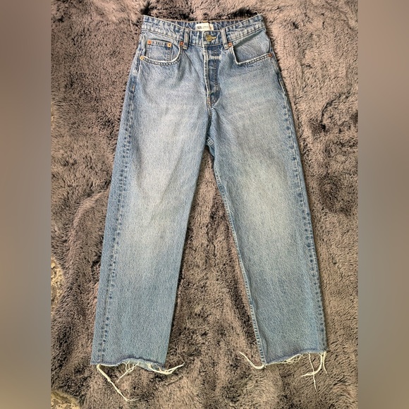 Zara | Jeans | Zara Jeans Button Fly Size 4 | Poshmark